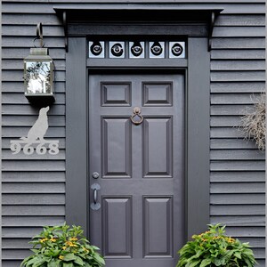 Golden Retriever Address Sign, Hanging Address Sign, Metal Home Address ...