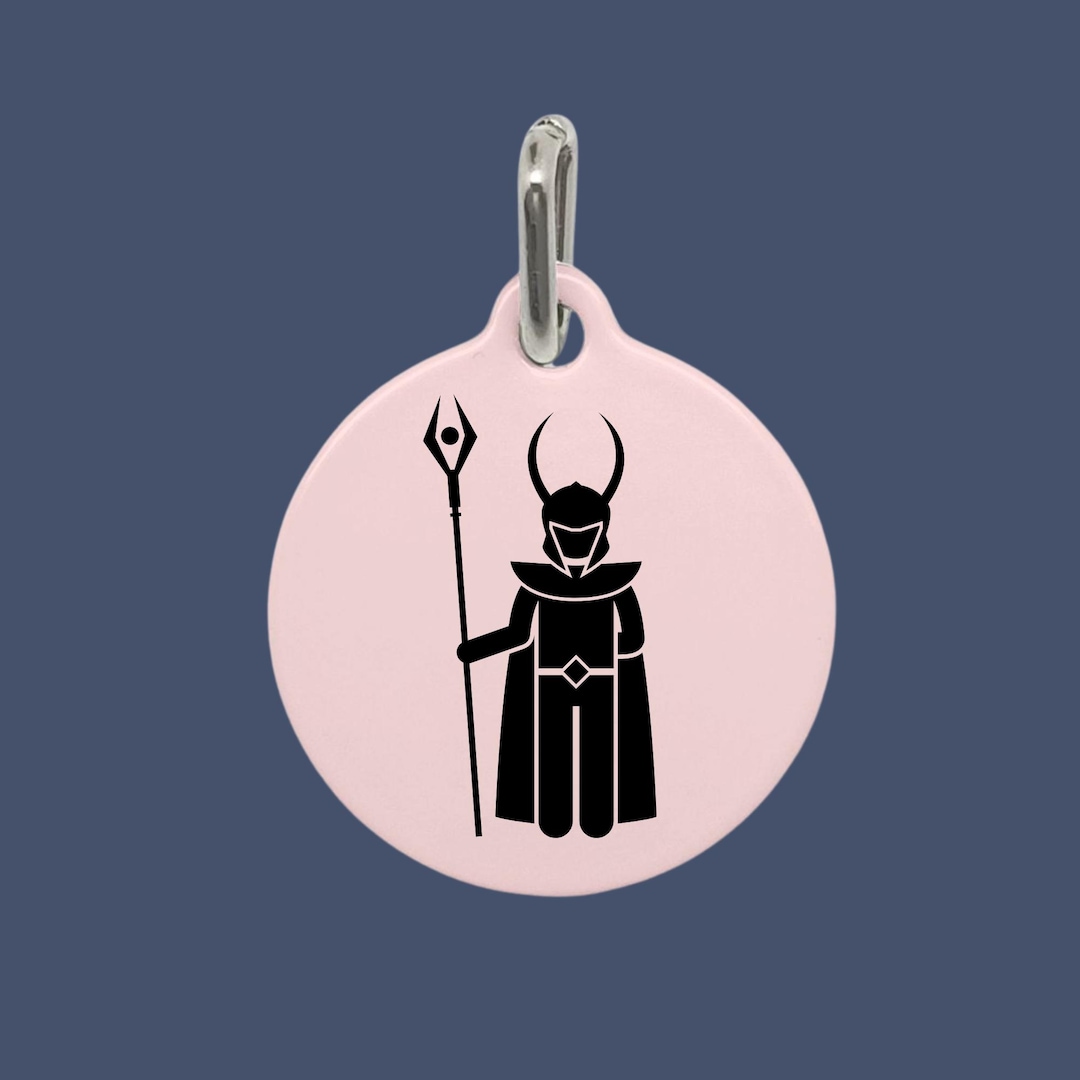 Loki Dog or Cat Id Tag With Ring - Pet Collar Id Charm - Etsy