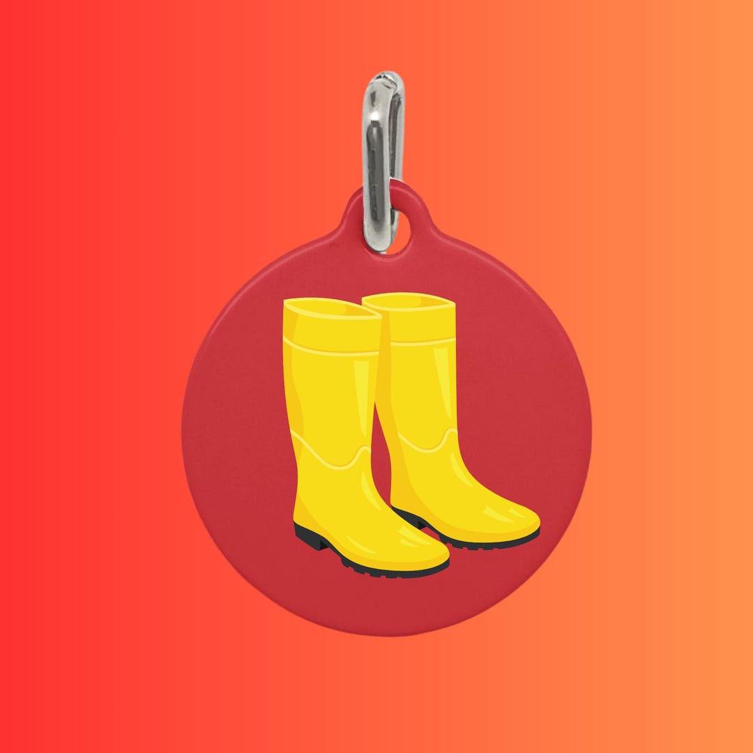 Boots Dog and Cat Id Tag - Custom Boots Tag for Pets - Etsy