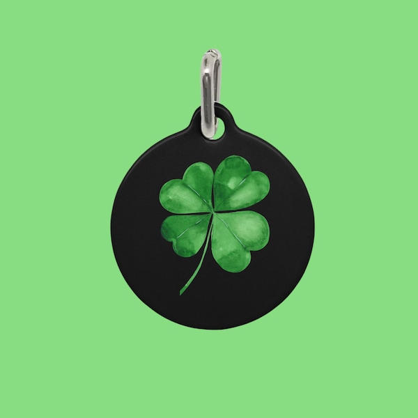 Clover Dog Tag - Etsy