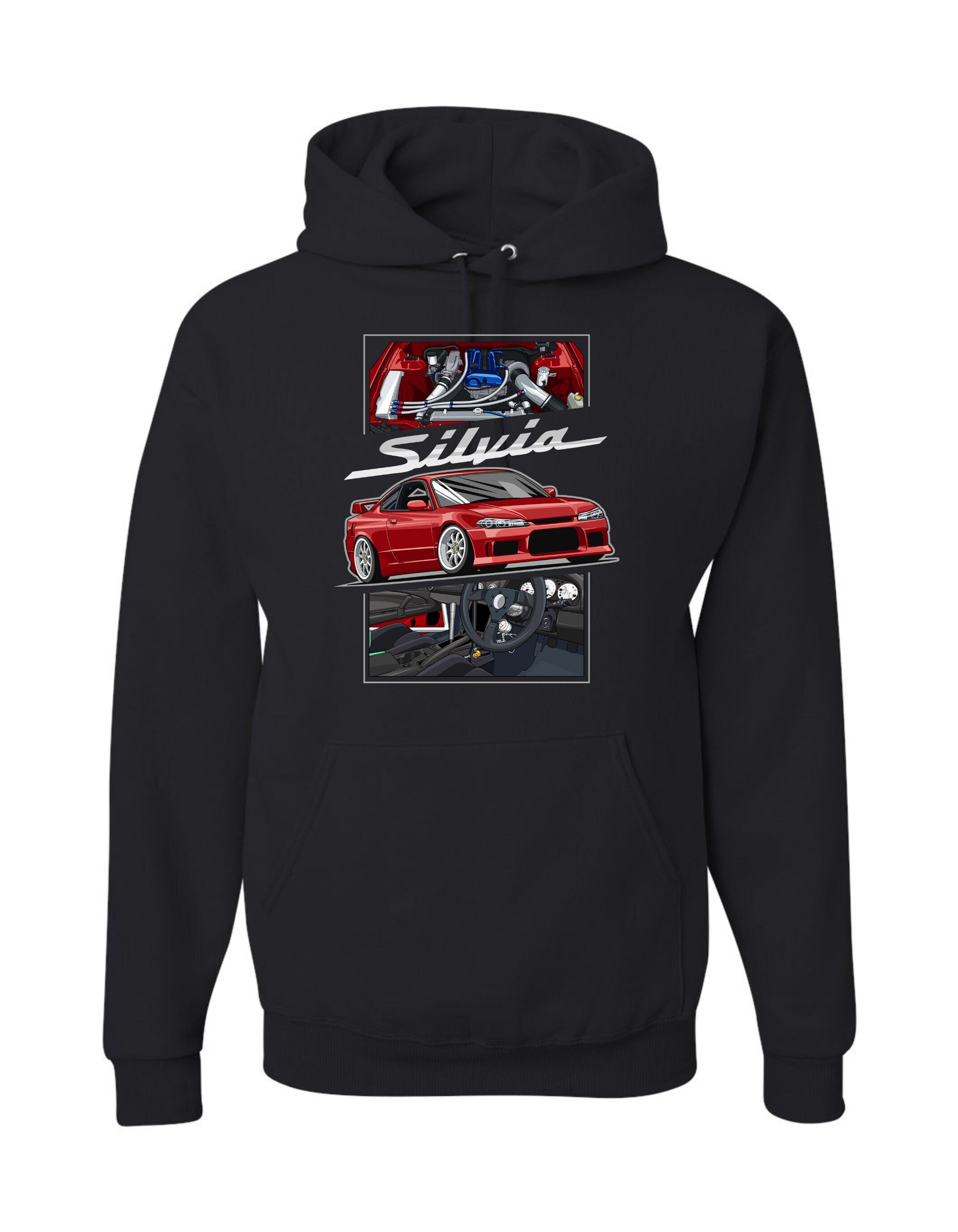 Red S15 240sx Silvia Comic JDM Car Hoodie Racing Import - Etsy