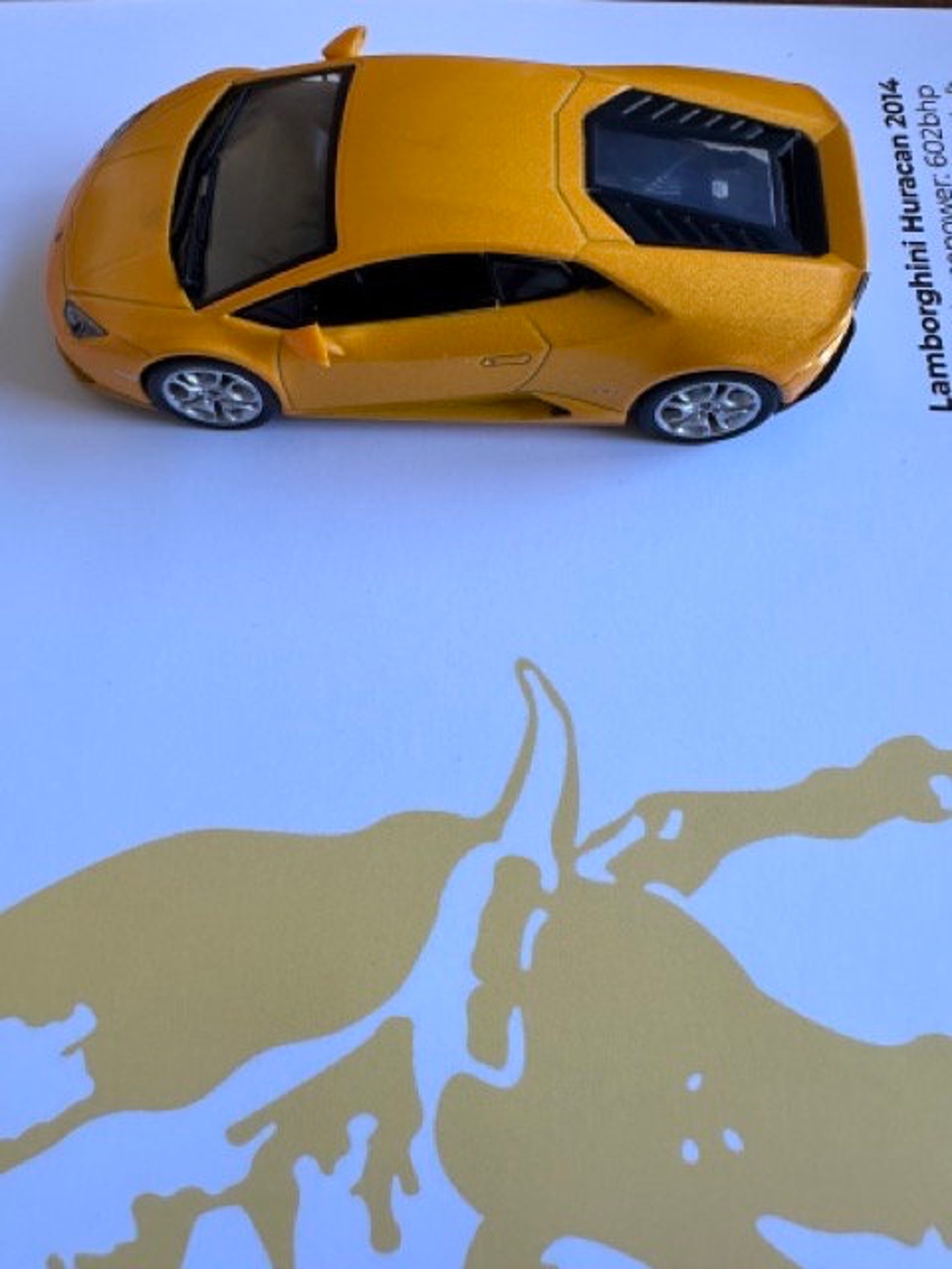 Lamborghini Hurracan Yellow 3D Shadow Box Framed Gift Car - Etsy