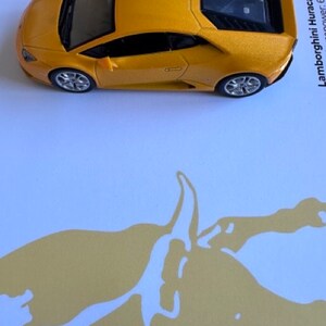 Lamborghini Hurracan Yellow 3D Shadow Box Framed Gift Car - Etsy
