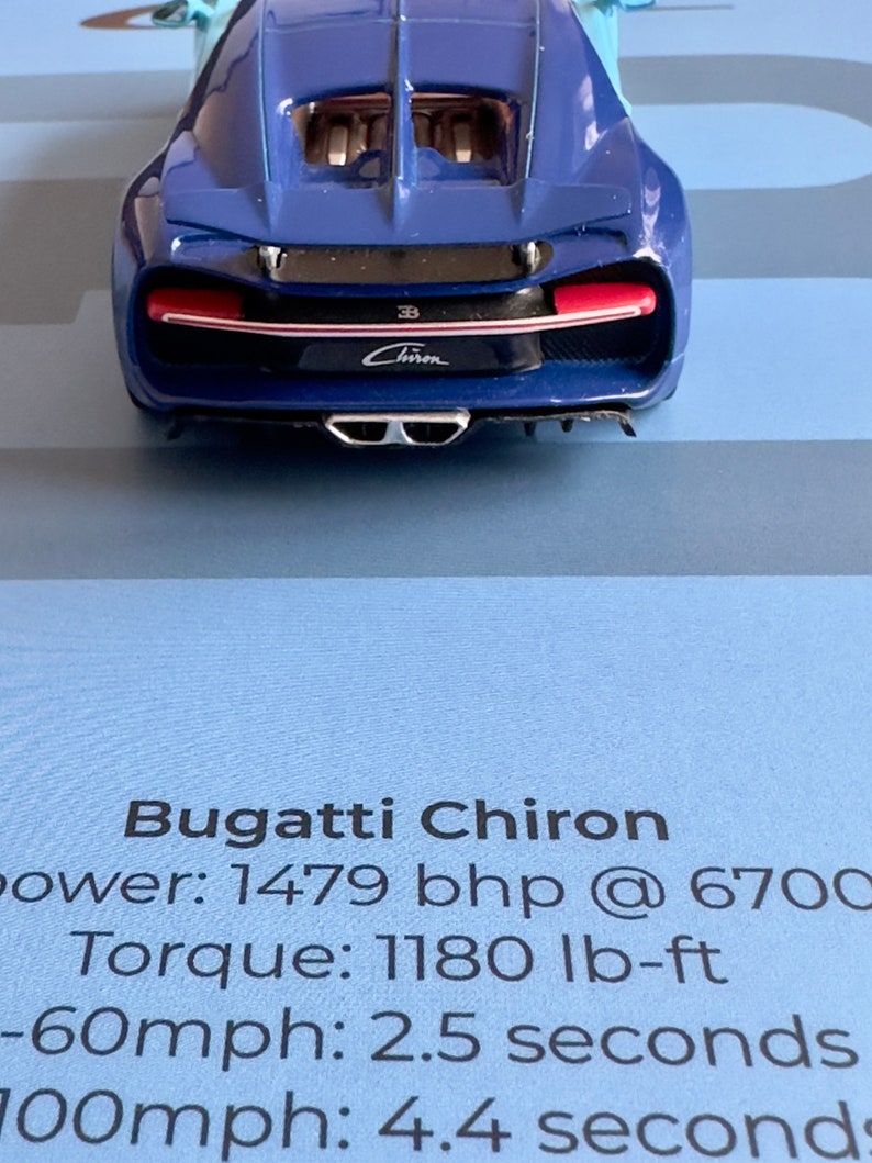 Bugatti Chiron Blue 3D Shadow Box Framed Gift Car - Etsy