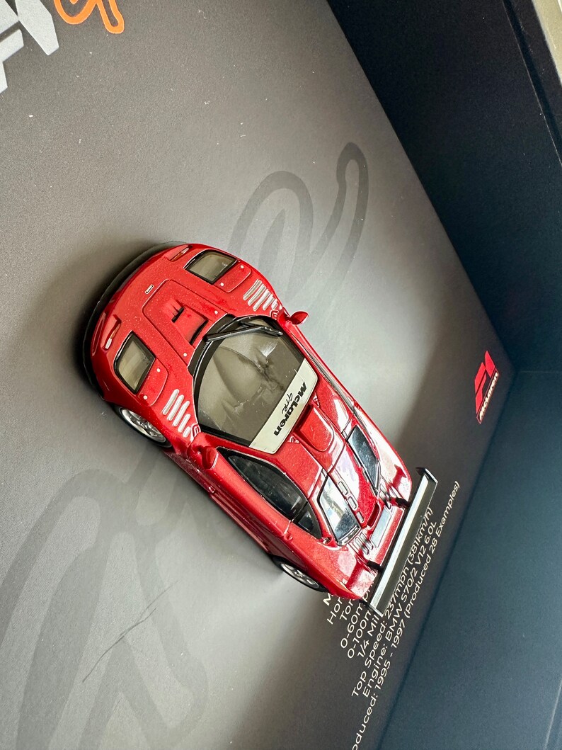 Mclaren F1 GTR 3D Shadow Box Framed Gift - Etsy