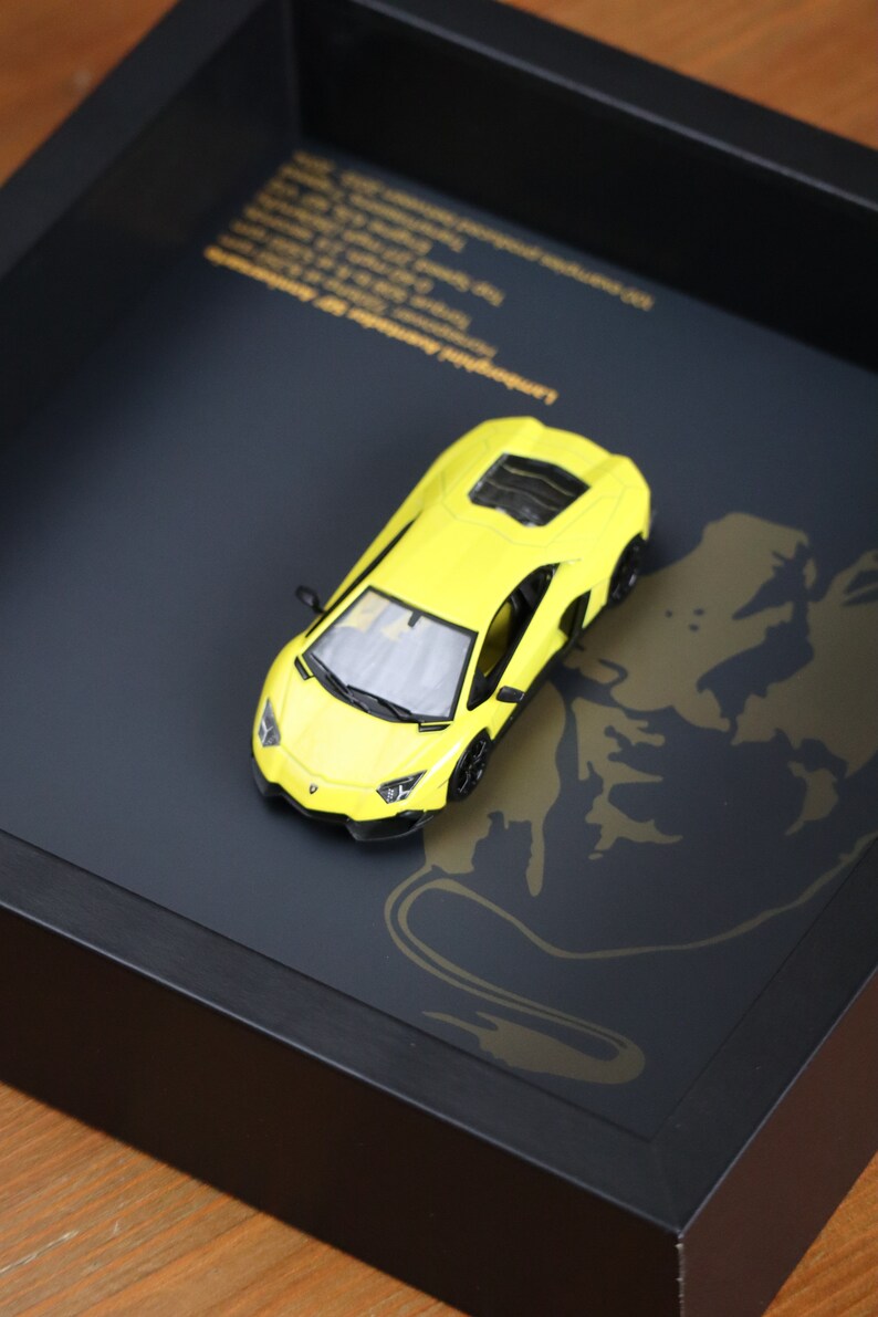 Lamborghini Aventador 50th Aniversario 3D Shadow Box Framed Gift - Etsy