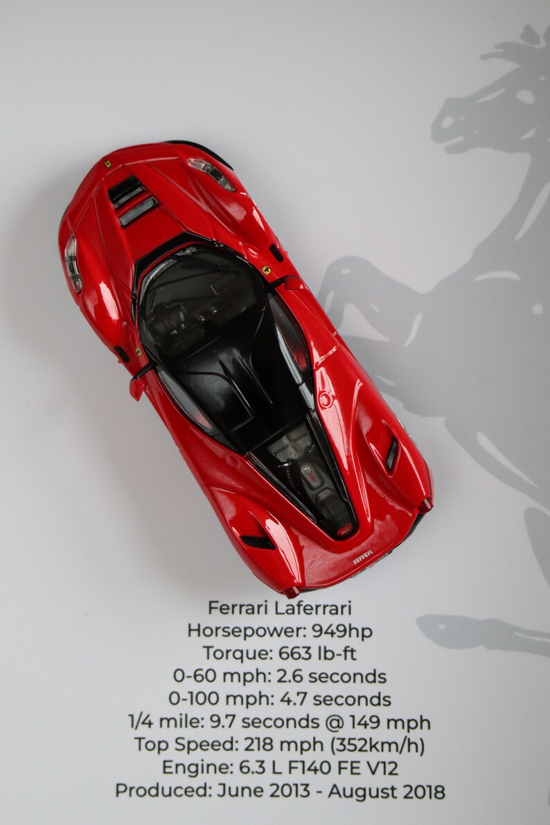 Ferrari Laferrari 3D Shadow Box Framed Gift - Etsy