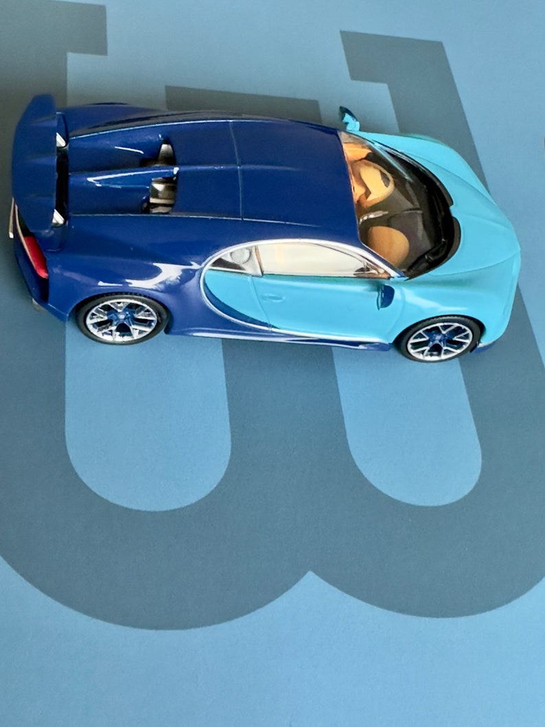 Bugatti Chiron Blue 3D Shadow Box Framed Gift Car - Etsy