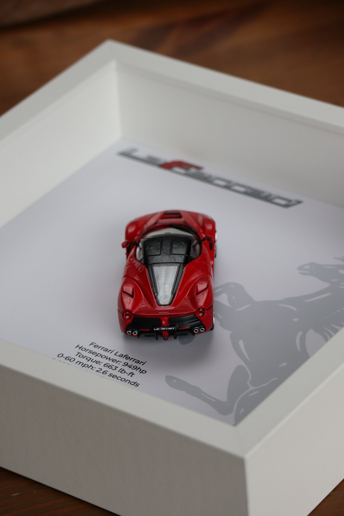 Ferrari Laferrari 3D Shadow Box Framed Gift - Etsy