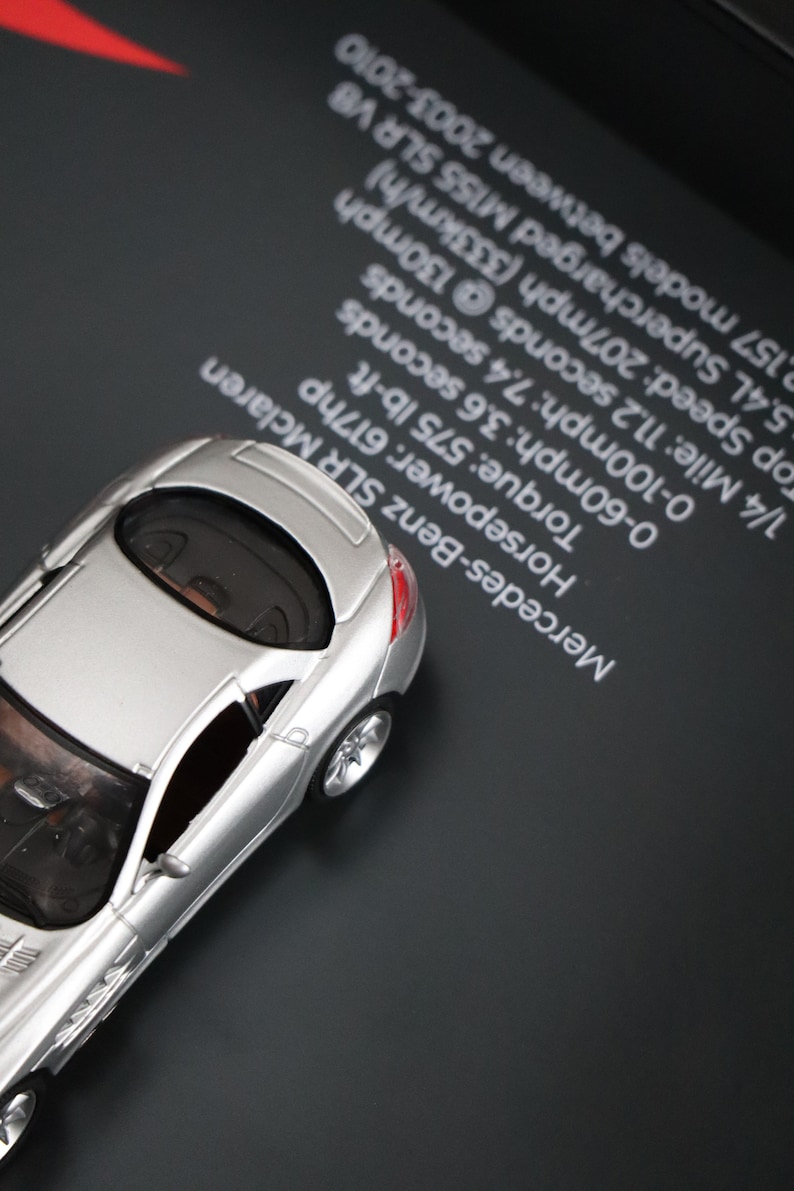 Mercedes Benz SLR Mclaren 3D Shadow Box Framed Gift - Etsy