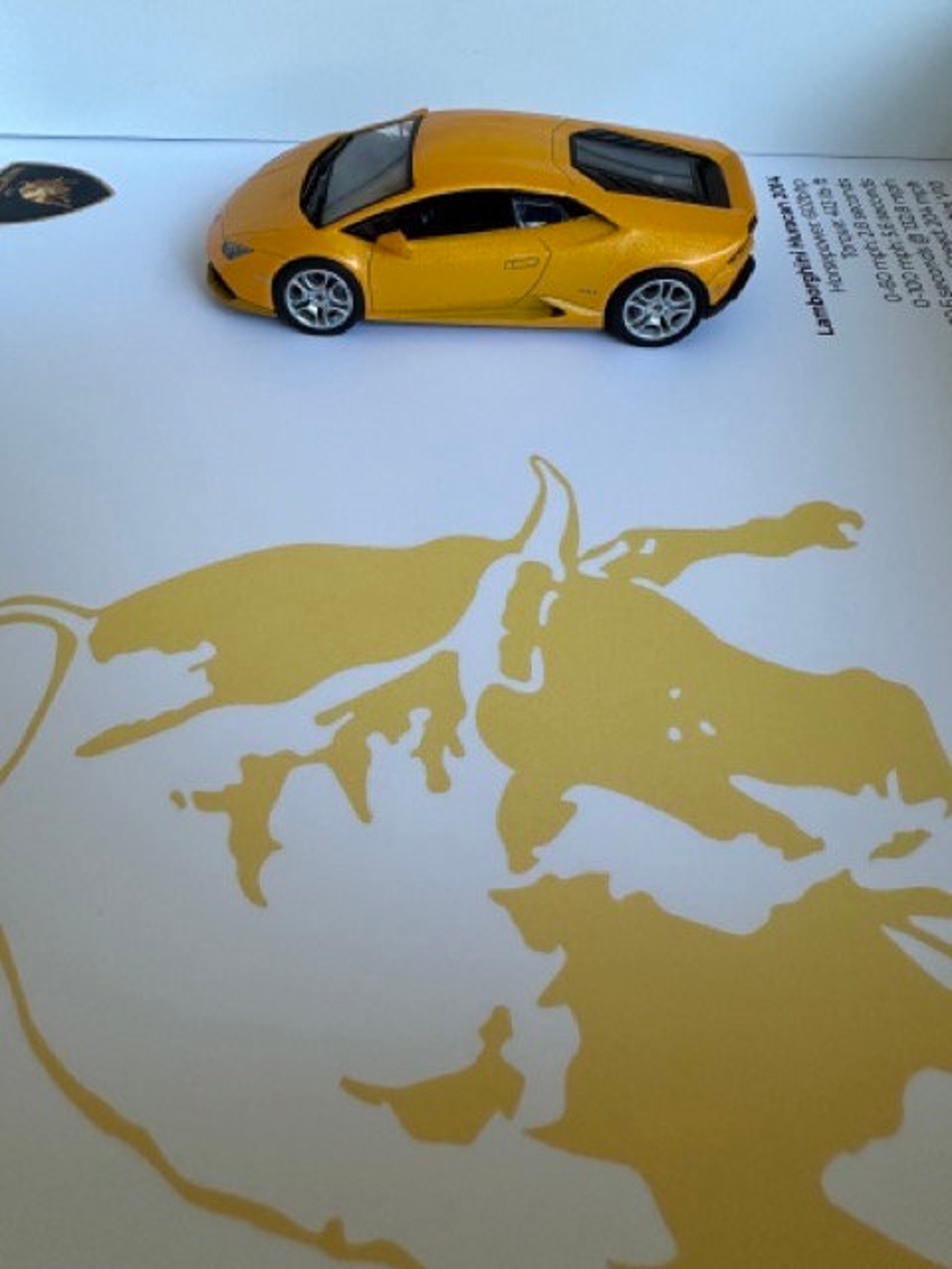 Lamborghini Hurracan Yellow 3D Shadow Box Framed Gift Car - Etsy