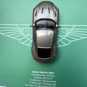 Aston Martin DB11 Slver 3D Shadow Box Framed Gift Car - Etsy