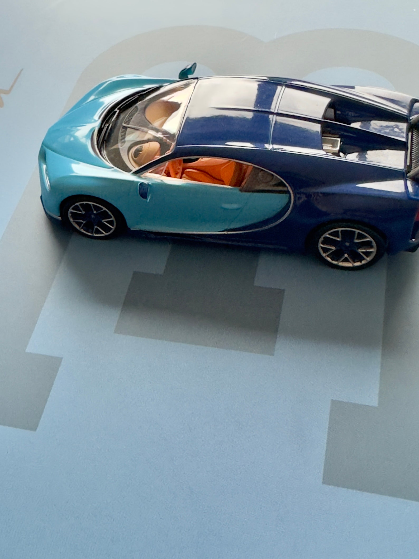 Bugatti Chiron Blue 3D Shadow Box Framed Gift Car - Etsy