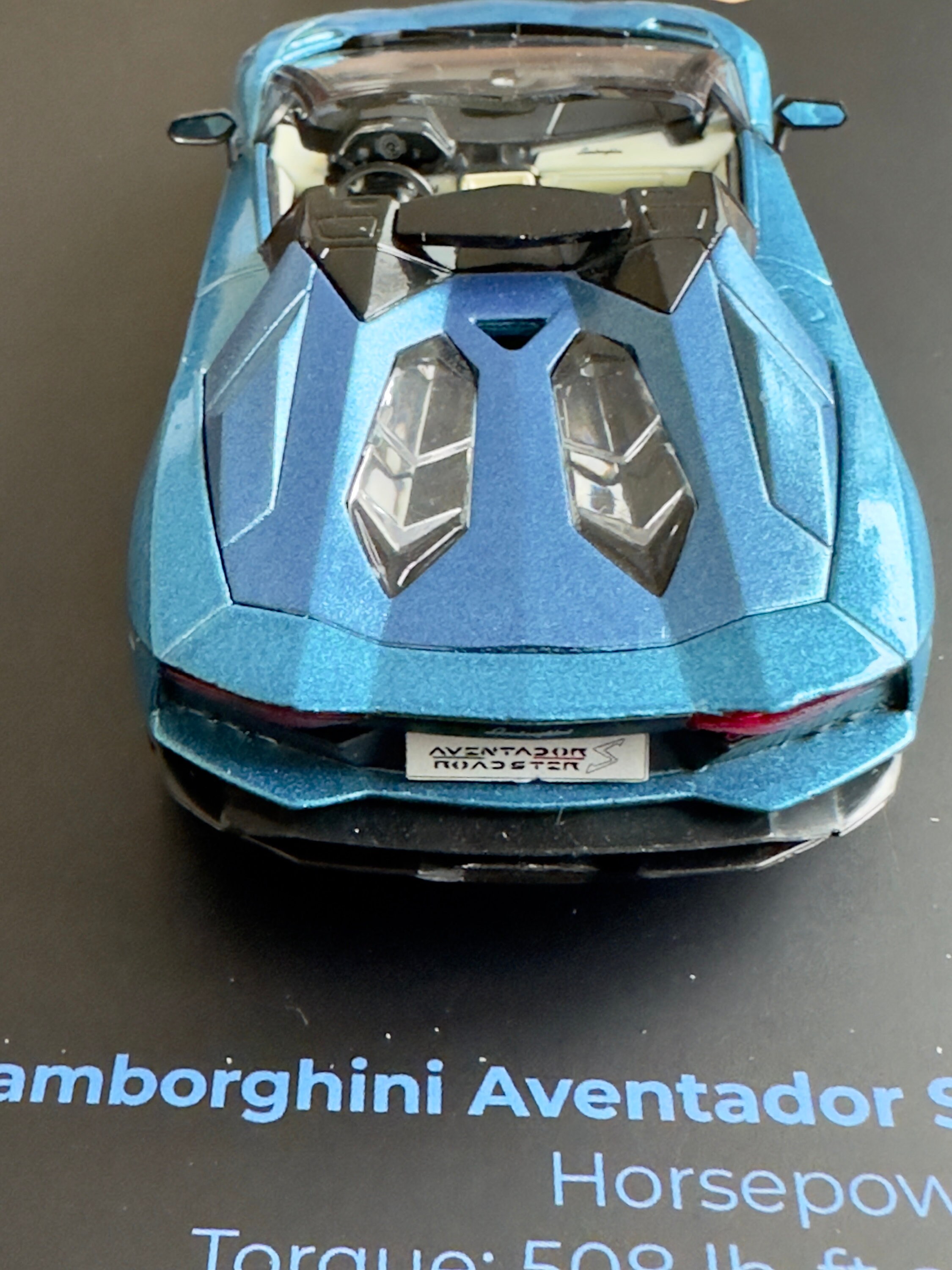 Lamborghini Aventador S Roadster Blue 3D Shadow Box Framed Gift Car ...