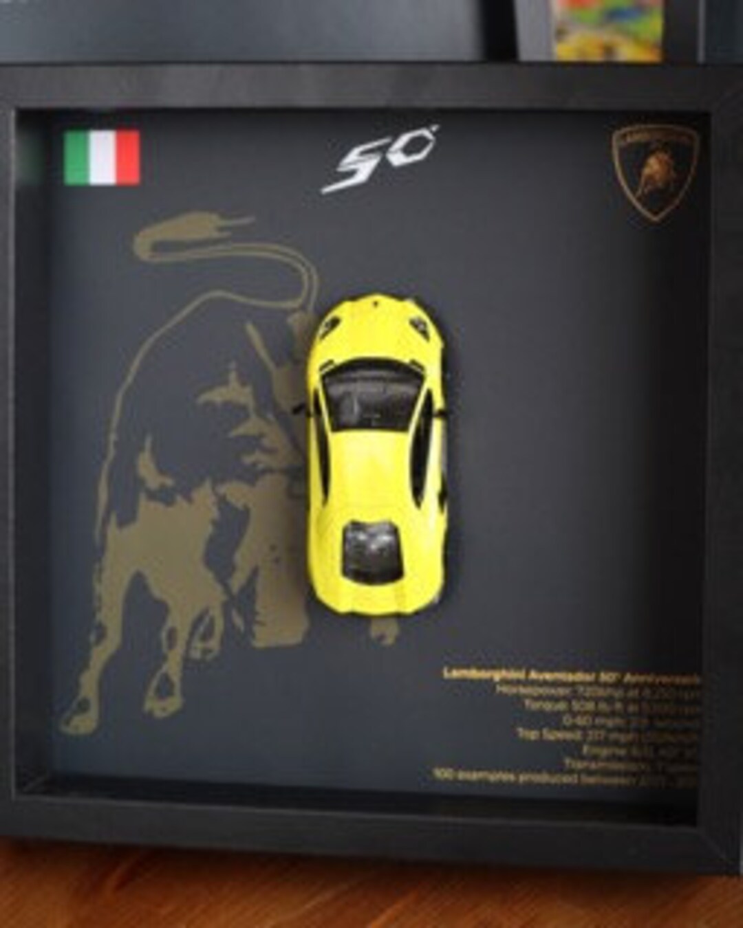 Lamborghini Aventador 50th Aniversario 3D Shadow Box Framed - Etsy
