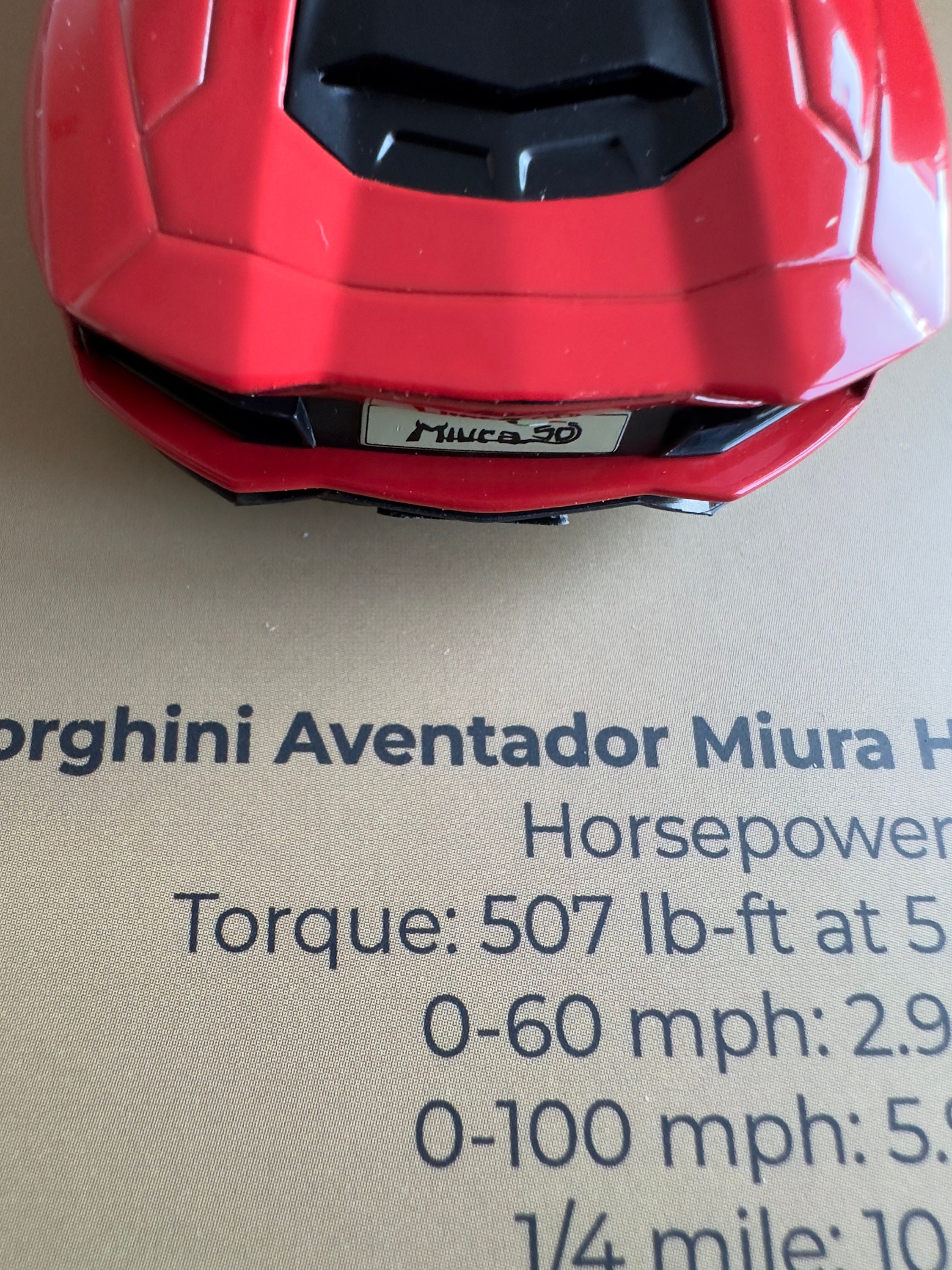 Lamborghini Aventador LP700-40 50th Anniversary Miura Homage 3D Shadow ...