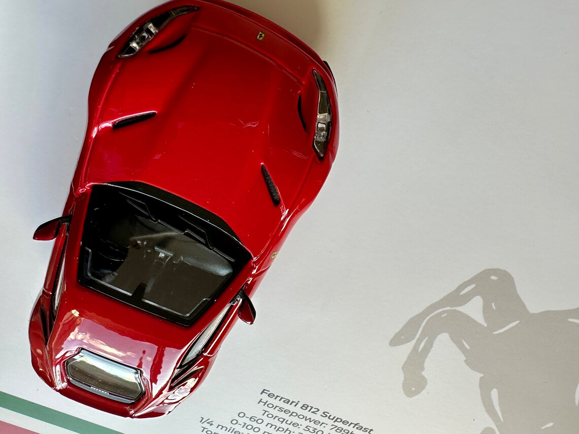 Ferrari 812 Superfast 3D Shadow Box Framed Gift - Etsy