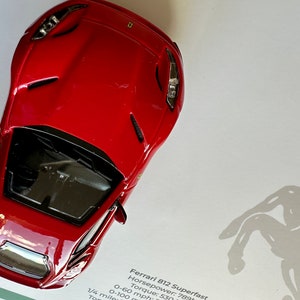 Ferrari 812 Superfast 3D Shadow Box Framed Gift - Etsy