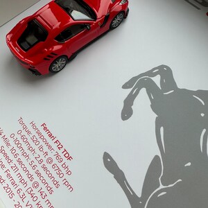 Ferrari F12 TDF 3D Shadow Box Framed Gift - Etsy
