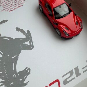 Ferrari F12 TDF 3D Shadow Box Framed Gift - Etsy