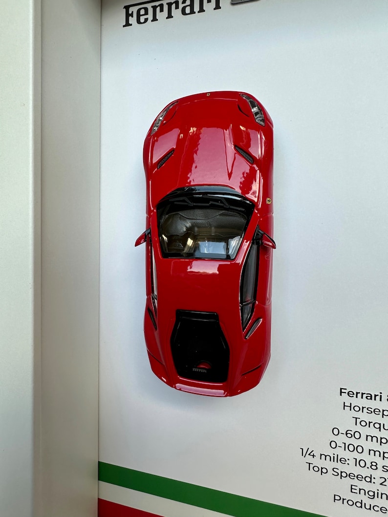 Ferrari 812 Superfast 3D Shadow Box Framed Gift - Etsy