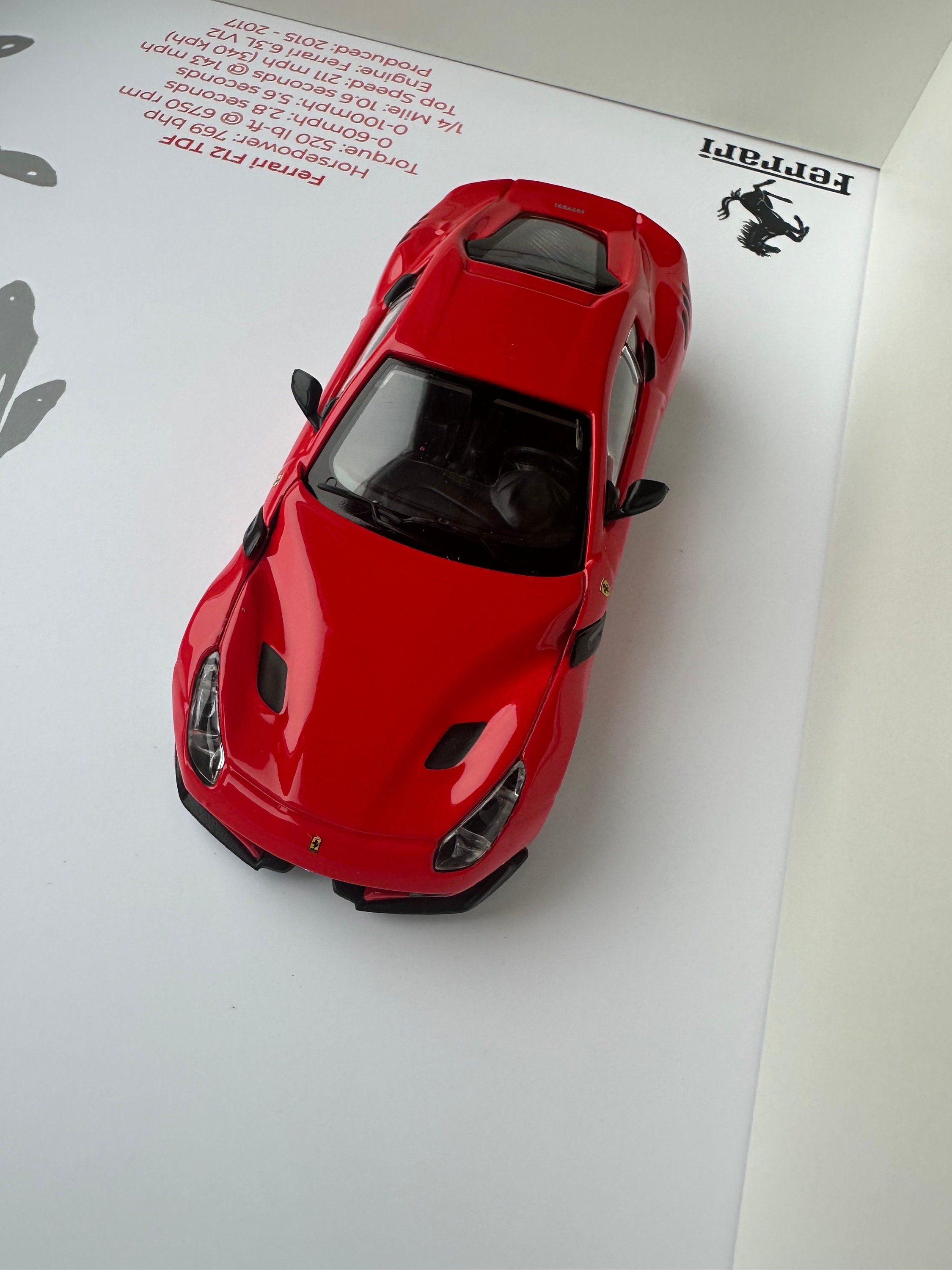 Ferrari F12 TDF 3D Shadow Box Framed Gift - Etsy