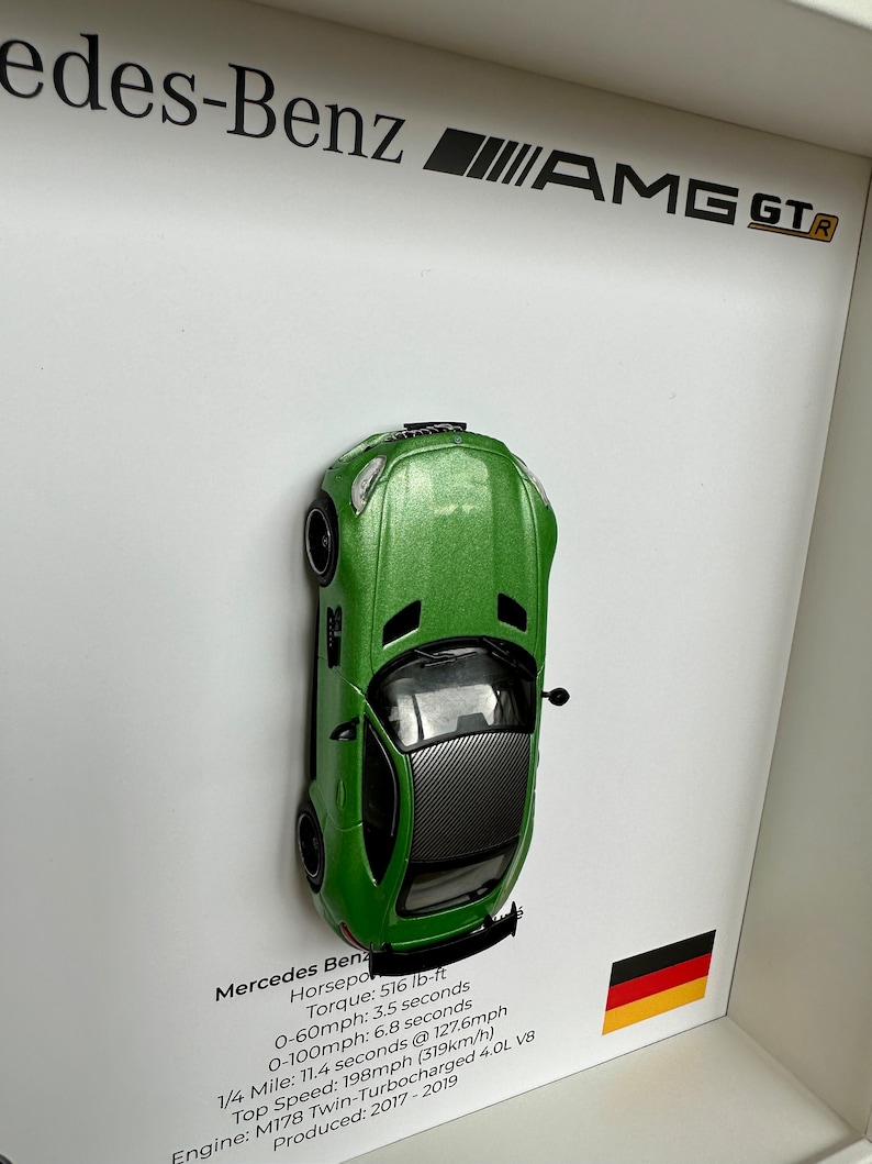 Mercedes Benz AMG GTR 3D Shadow Box Framed Gift - Etsy