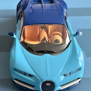 Bugatti Chiron Blue 3D Shadow Box Framed Gift Car - Etsy