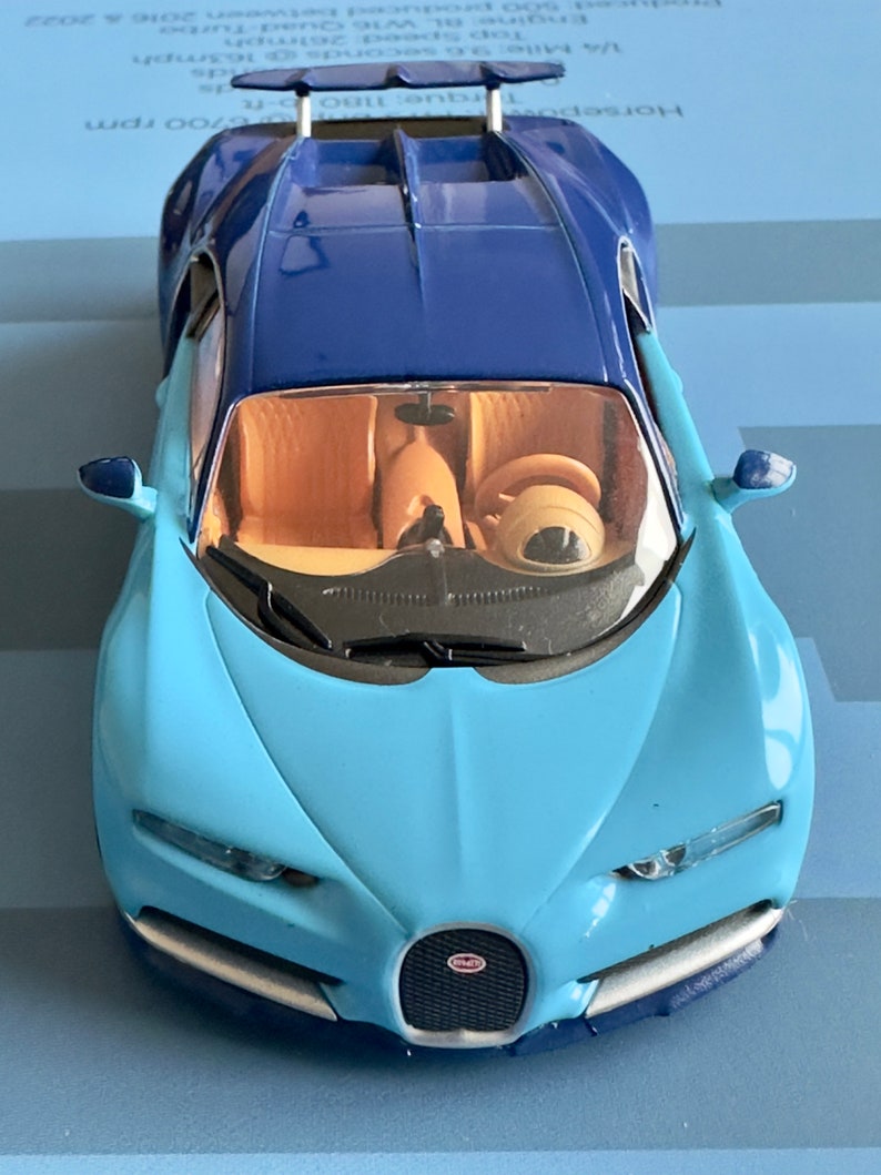 Bugatti Chiron Blue 3D Shadow Box Framed Gift Car - Etsy