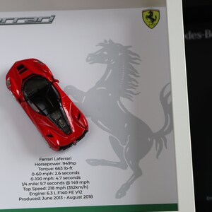 Ferrari Laferrari 3D Shadow Box Framed Gift - Etsy