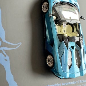 Lamborghini Aventador S Roadster Blue 3D Shadow Box Framed Gift Car - Etsy