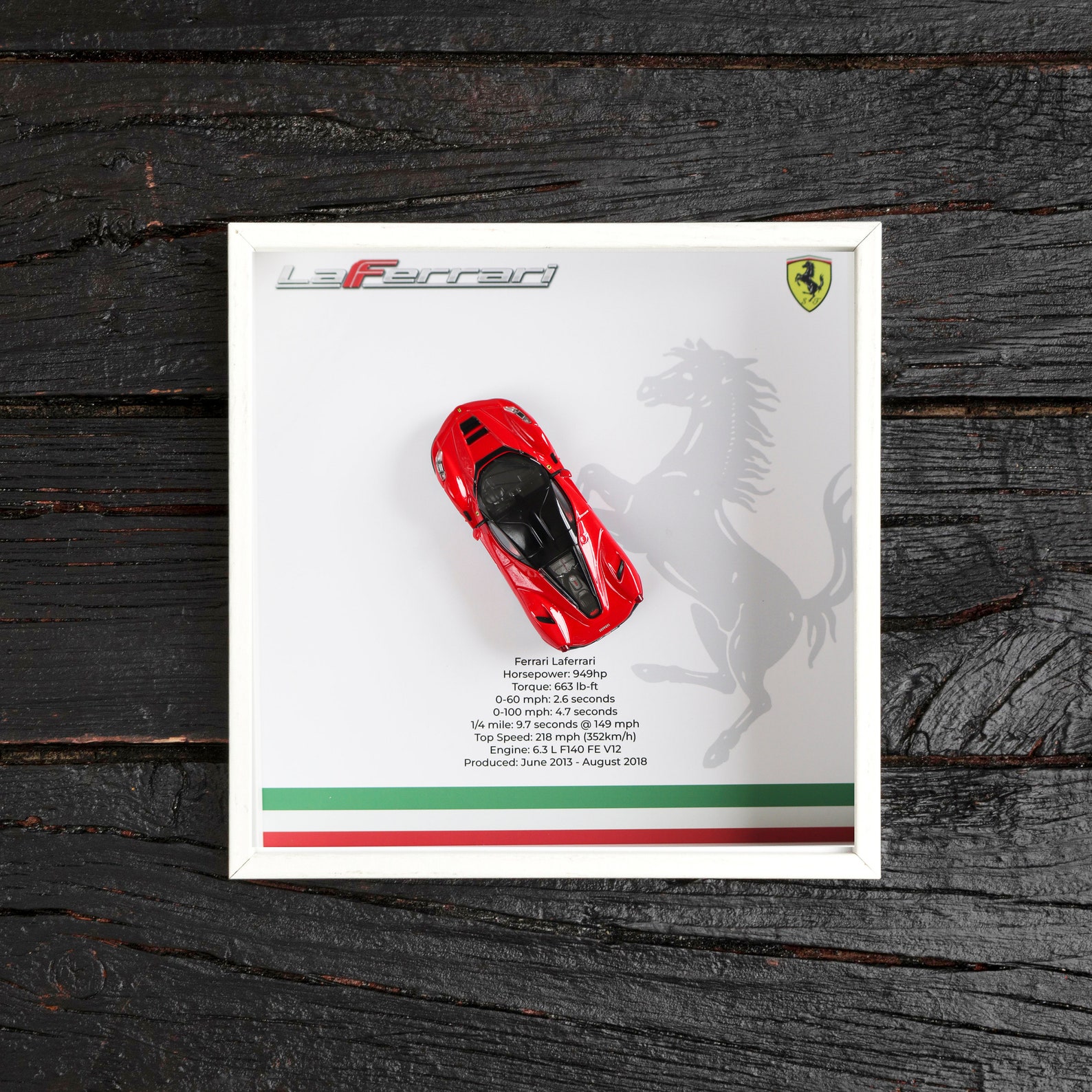 Ferrari Laferrari 3D Shadow Box Framed Gift - Etsy