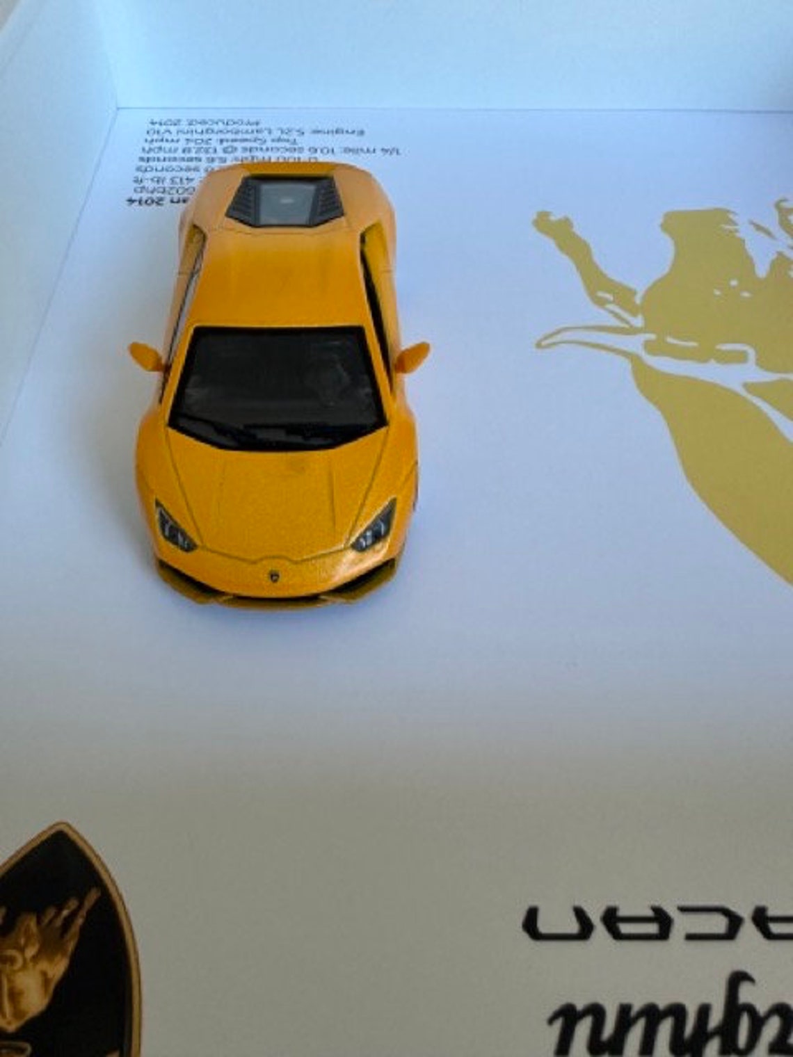 Lamborghini Hurracan Yellow 3D Shadow Box Framed Gift Car - Etsy