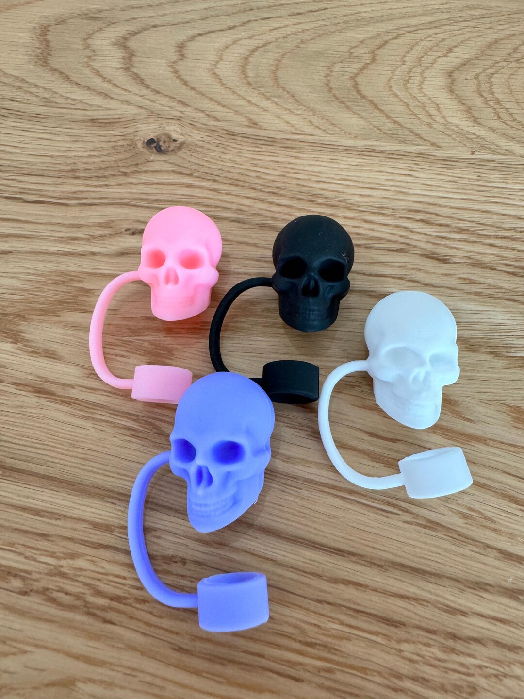 Skull Straw Topper - Etsy