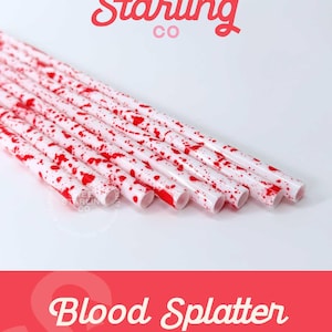 Blood Splatter 40 Oz Reusable Straws- Wide Fit - Etsy