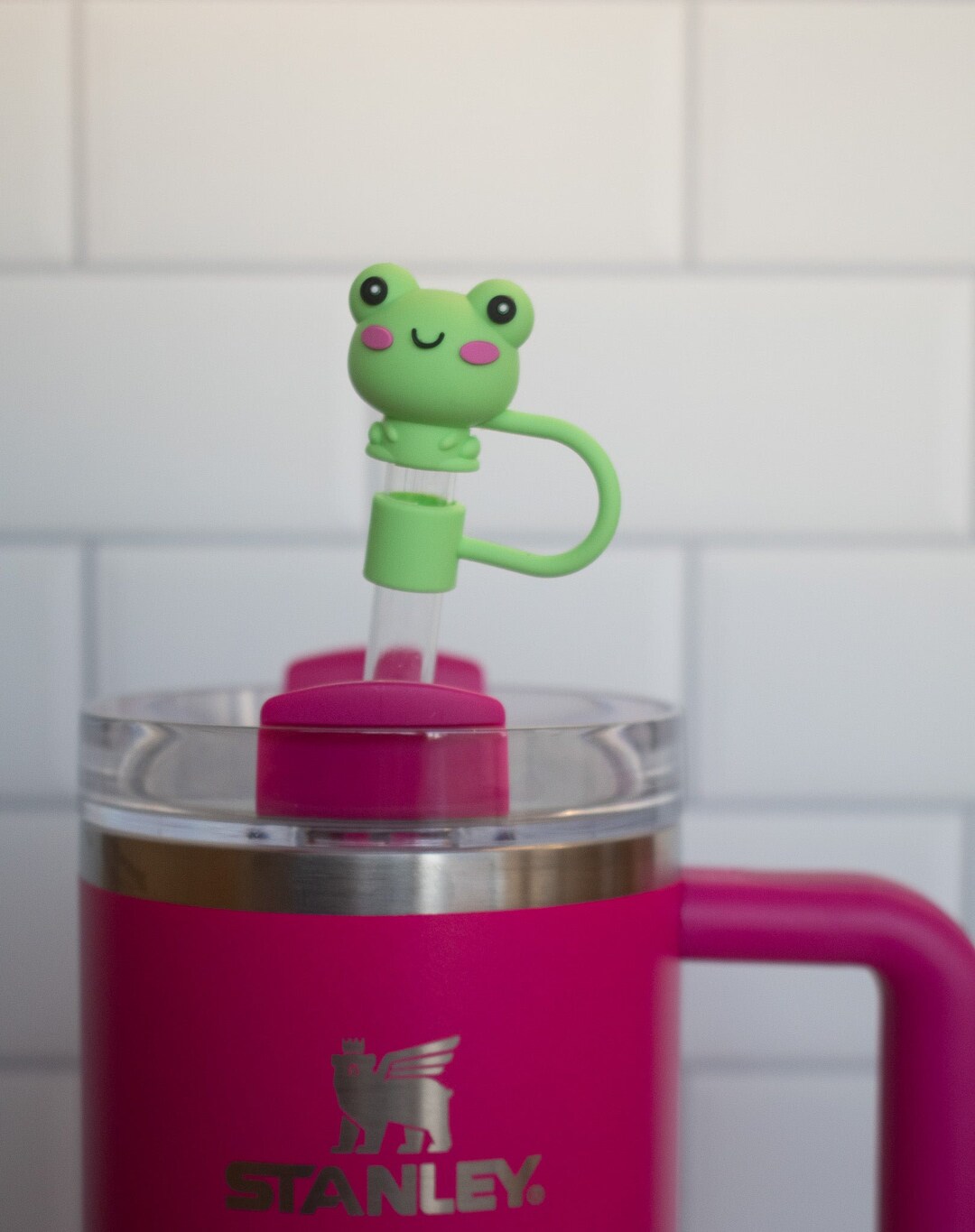 Frog Straw Topper - Etsy