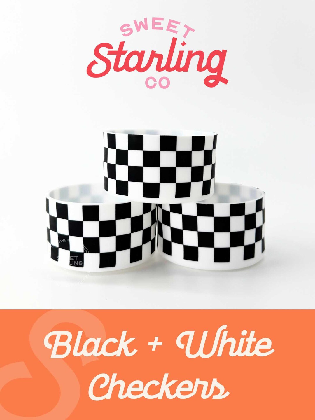 Checkered Tumbler Boots: B + W - Etsy