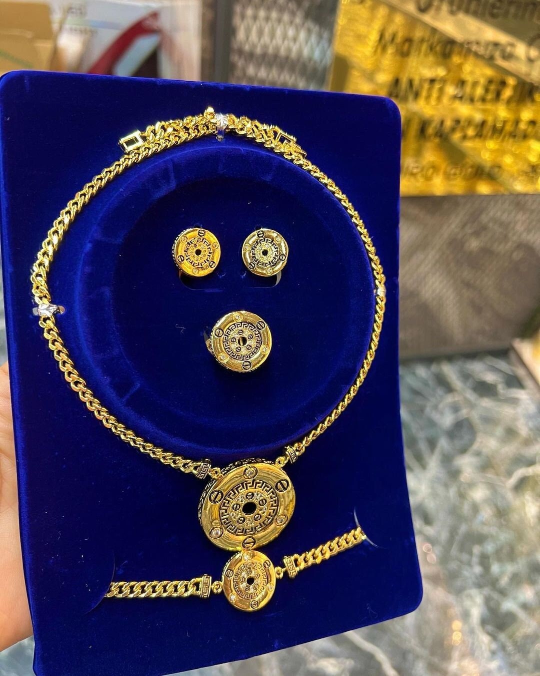 Special Design Jewelry Set, 22K Gold Plated Jewelry Set,luxury Dubai ...