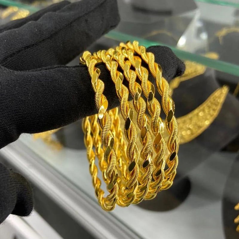 22k Gold Bangle Turkish - Etsy