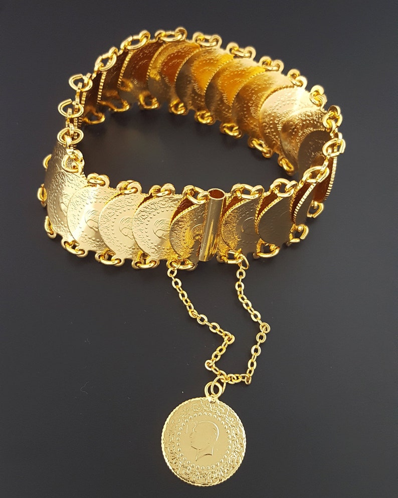 21 Pieces Resat Gold Bracelet,22 Carat Gold Plated Bracelet,a Quality ...