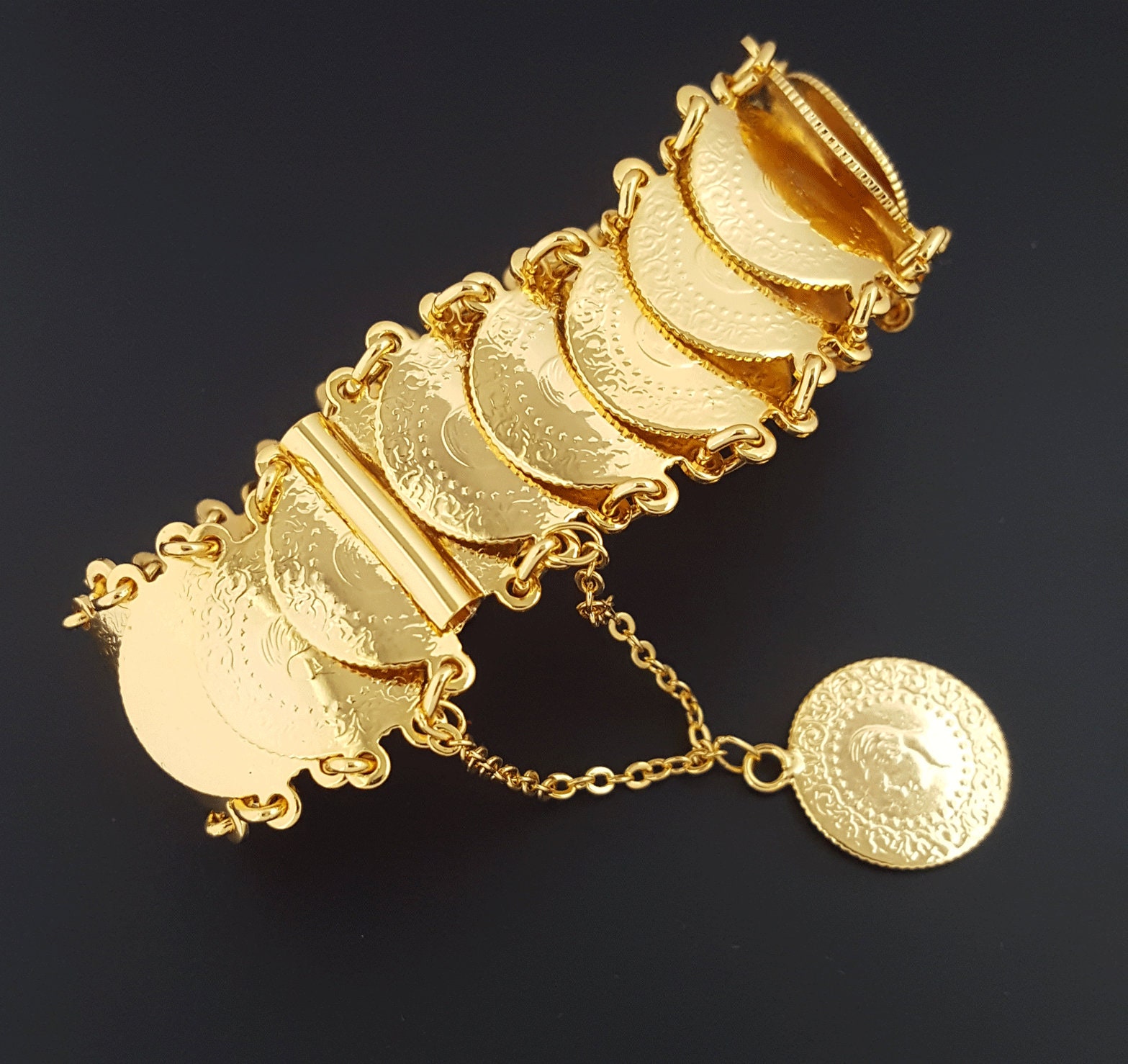 21 Pieces Resat Gold Bracelet,22 Carat Gold Plated Bracelet,a Quality ...