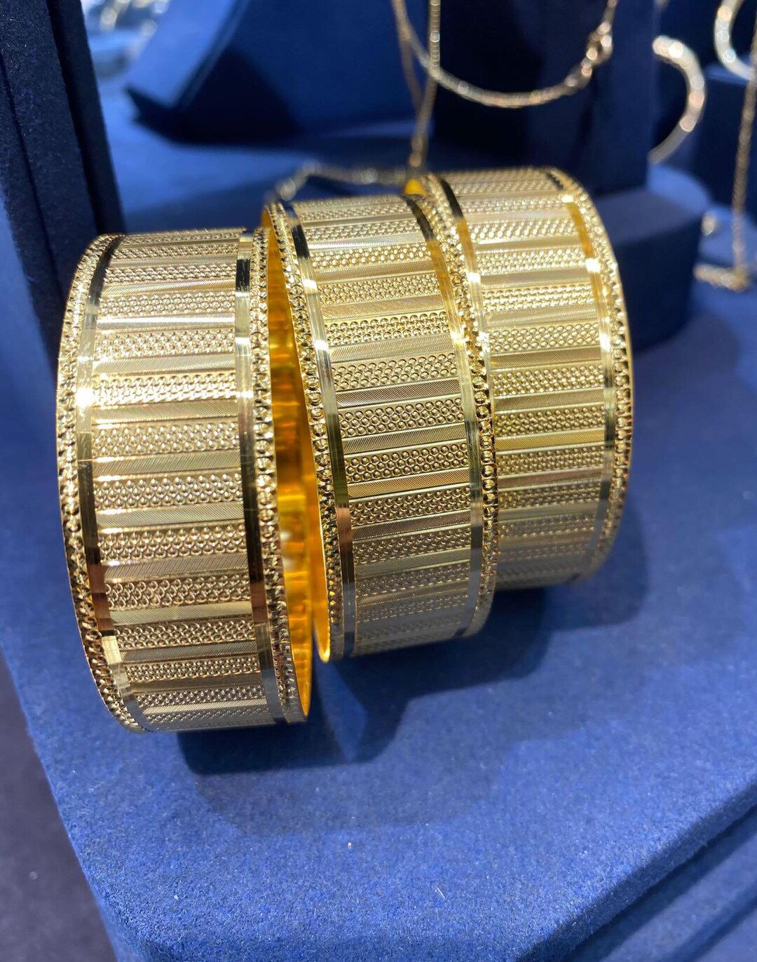 22K Gold Plated Bangle: Handmade Turkish Bridal Bracelet - Etsy