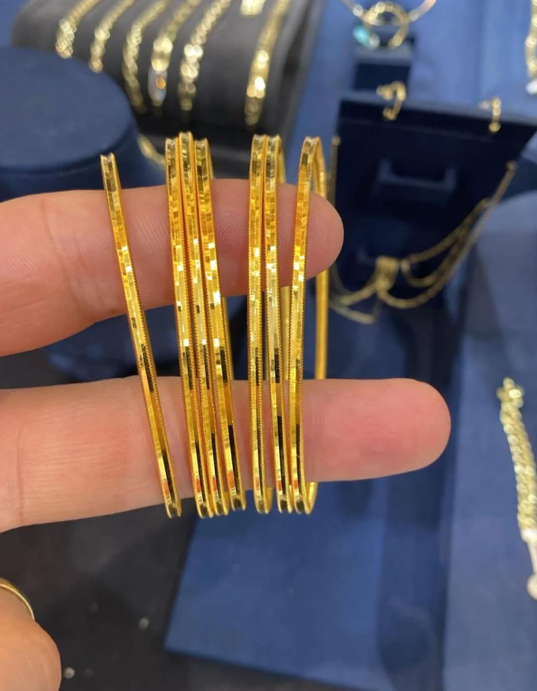 4 Pieces -22K Luxury Ajda Bangle-perfect Birthday & Anniversary Gift ...