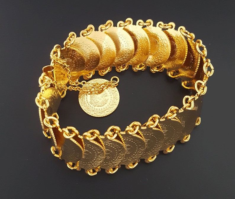 21 Pieces Resat Gold Bracelet,22 Carat Gold Plated Bracelet,a Quality ...