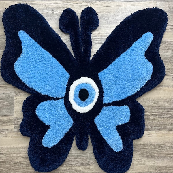 Butterfly Tufted Rug - Etsy