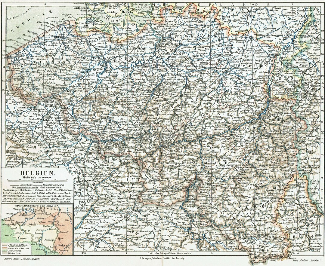 1903 Bosnia and Montenegro Vintage Map Antique Balkan Geography Europe ...