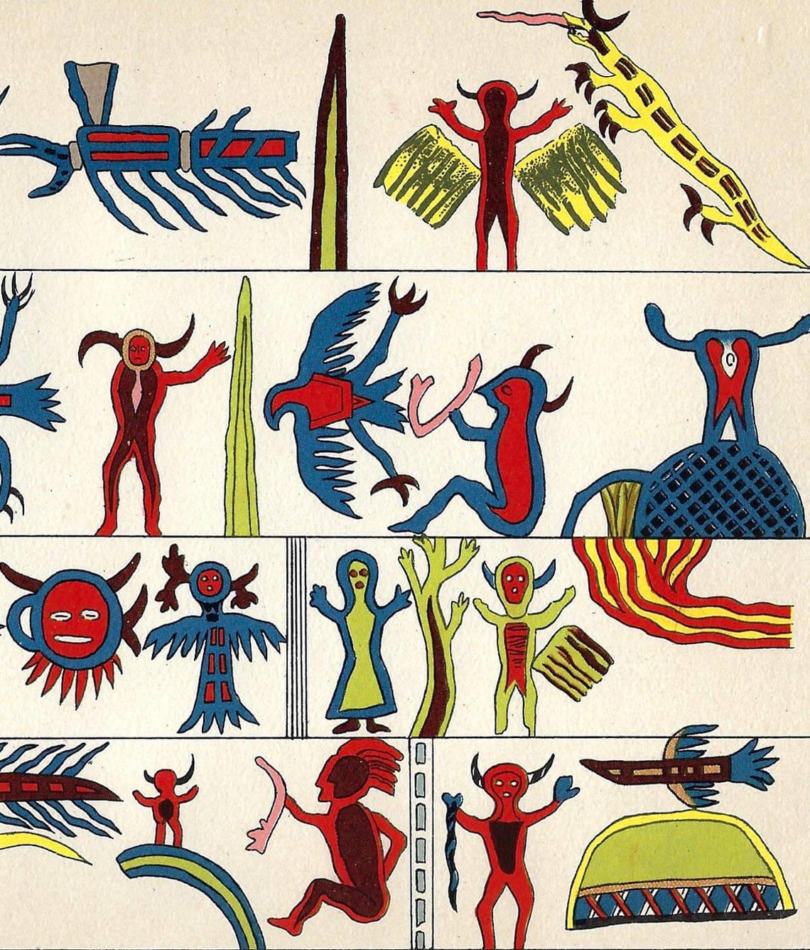 1897 Pictorial Writing of the Ojibwe Indians (wabeno Songs). Native ...