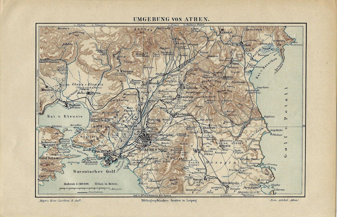 1893 HORTOBÁGY. Antique Hungary Map. Vintage Hungarian Map. 131 Years ...