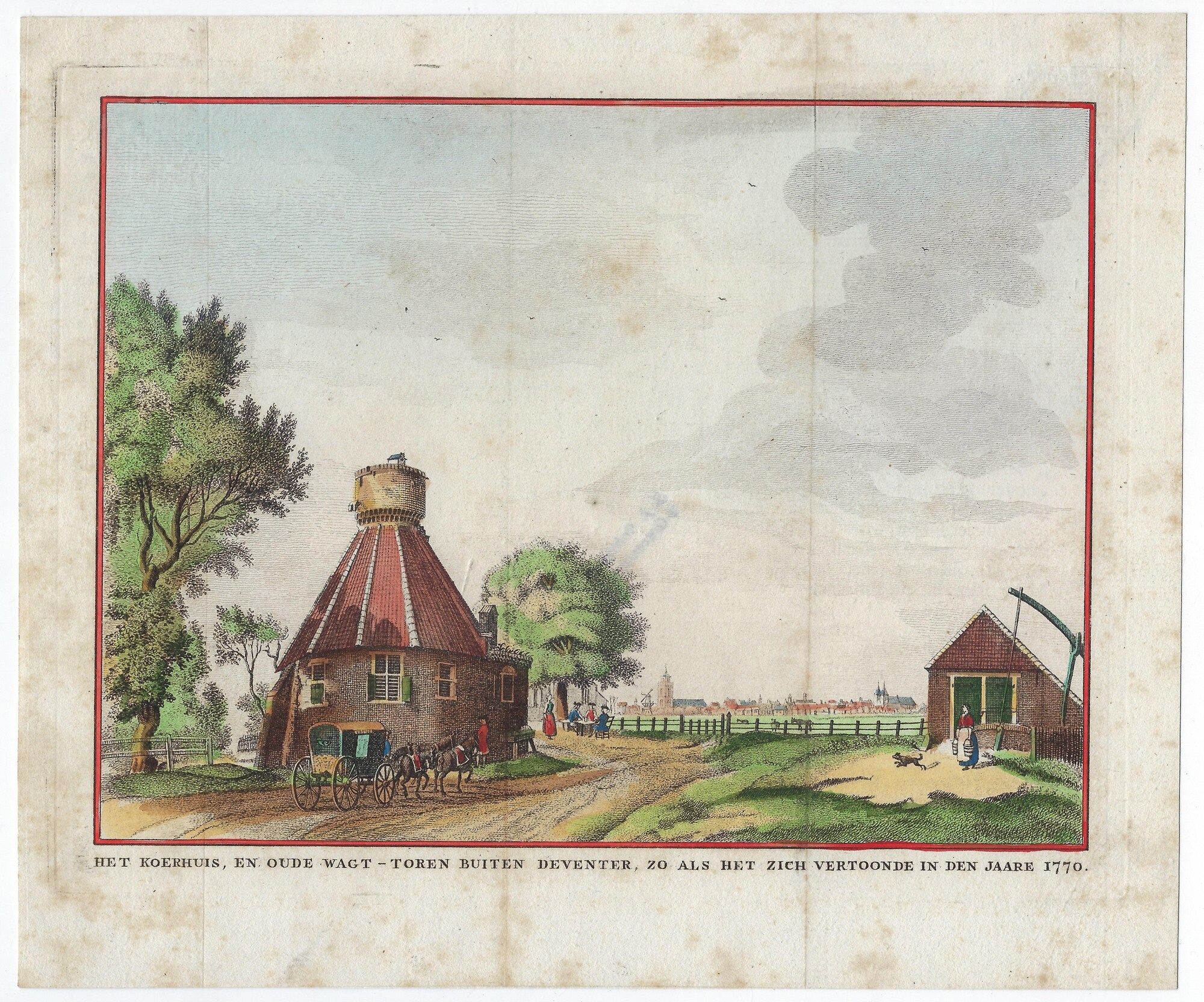 1781 DEVENTER, Netherlands Original 18th Century Engraving, Antique ...