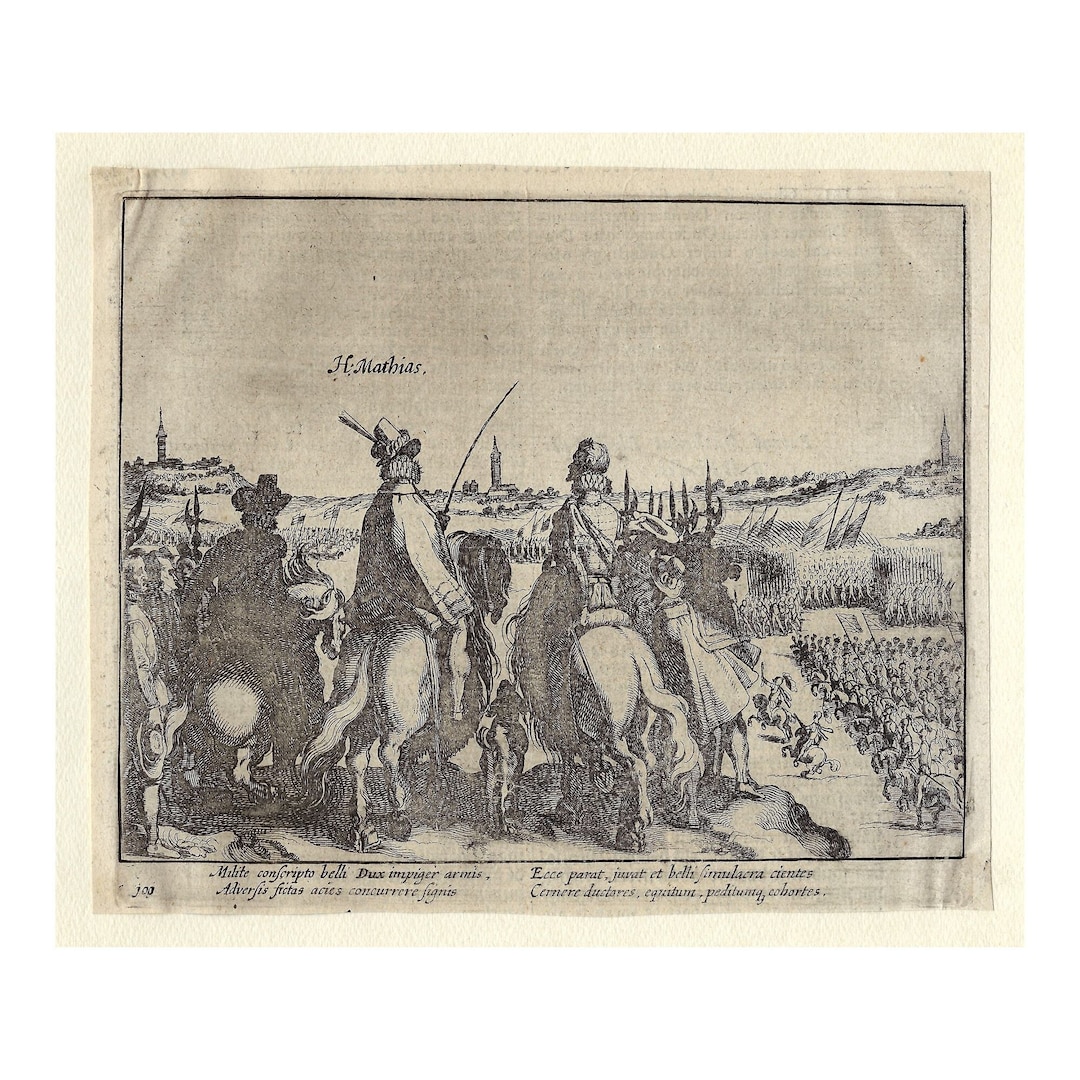 1616 Antique Original Dutch Engraving, 17th Century Print, Archduke ...